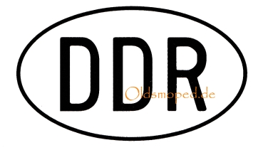 Oldsmoped - Aufkleber (50x30) DDR